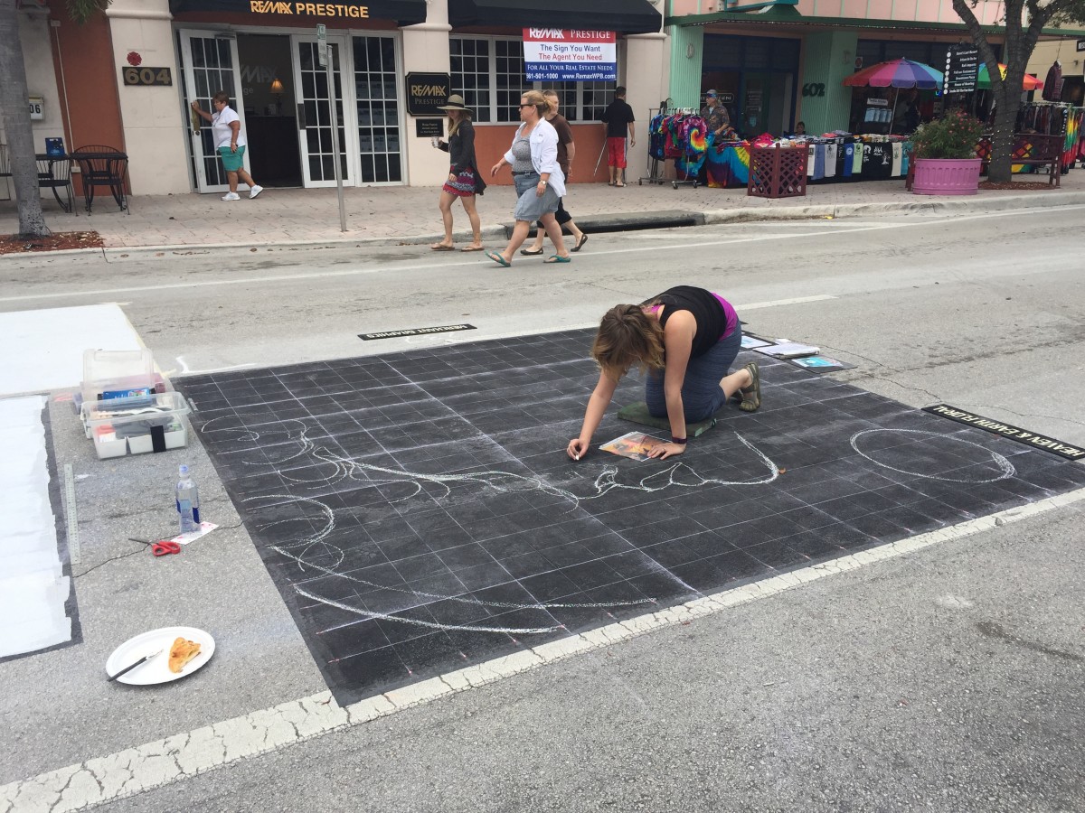 Chalk 101- Using the grid method to make Chalk art - Georgia Chalk ...